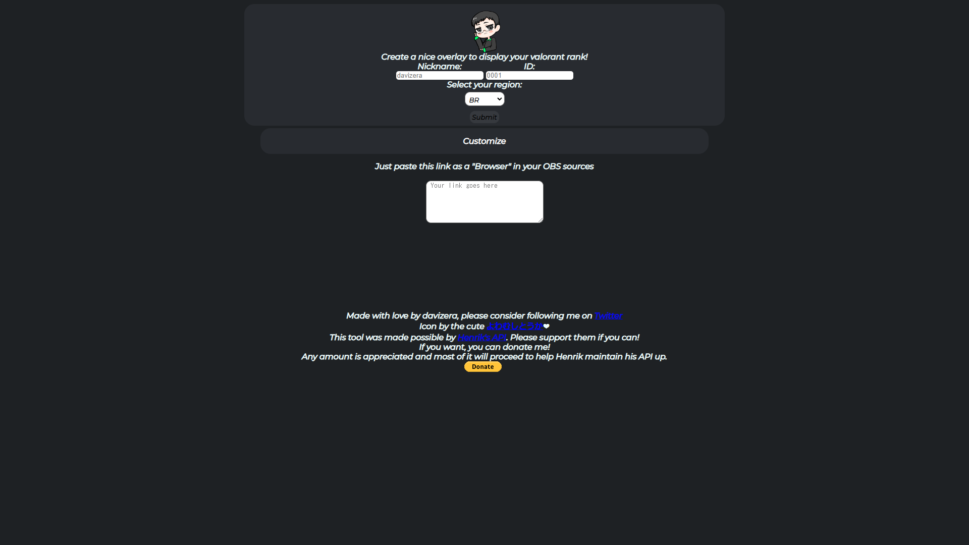 【OBS】VALORANT配信でランクを表示する方法 | すくらぶろぐ